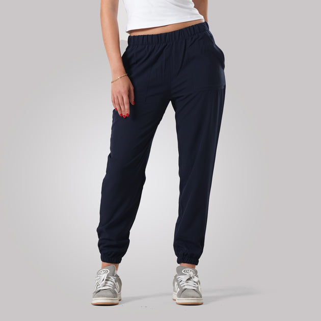 Tf-Premium Navy Micro Stretch Women Cuff Bottoms