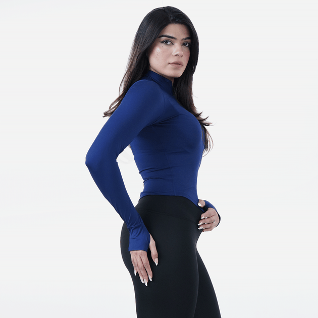 Tf-Ultra Premium Navy Compression Zipper Top