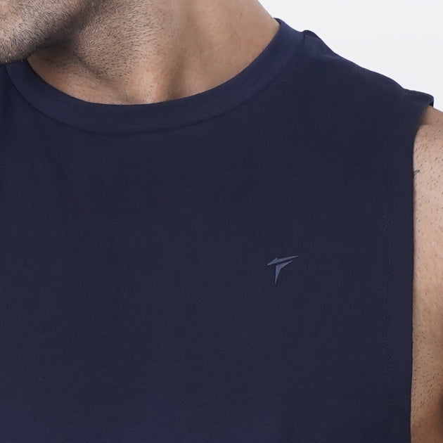 Tf-Navy Premium Deep Cut Tanks