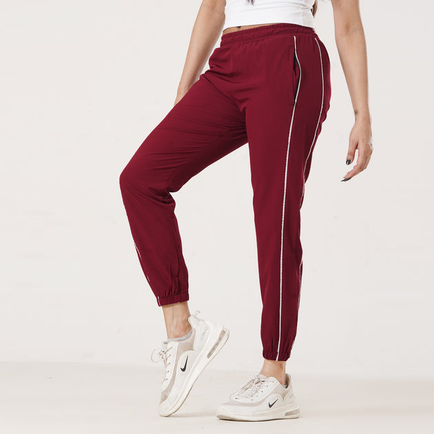 Tf-Premium Maroon Double Piping Micro Bottoms