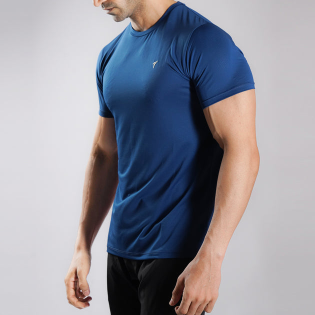 Tf-Imperial Blue Ultra Stretch Mesh Tee