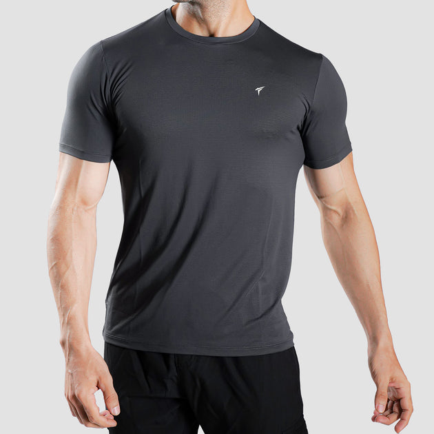 Tf-Charcoal Ultra Stretch Mesh Tee