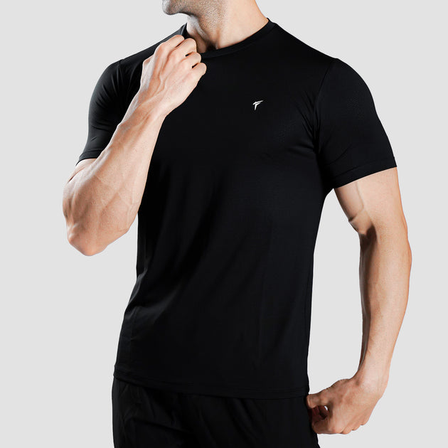 Tf-Black Ultra Stretch Mesh Tee