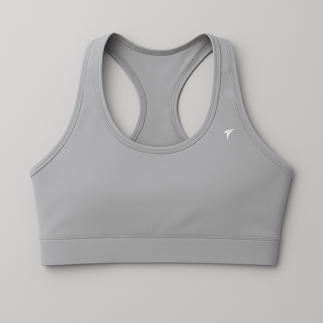 Tf-Premium Grey Padded Sports Bra
